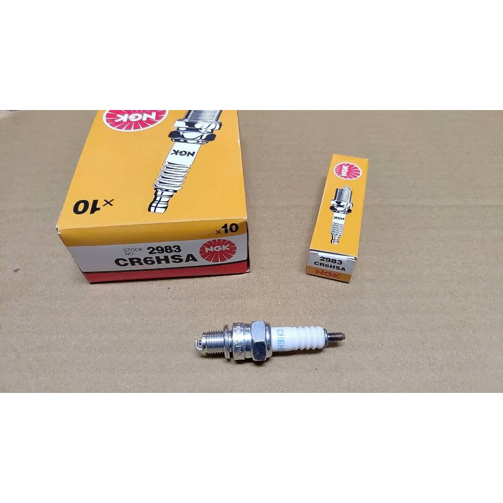 NGK CR6HSA 短牙 R級 電阻 火星塞 點火 2983 6號 RS 金旺100 娃娃WOWOW 噴射車系 正貨 | 蝦皮購物