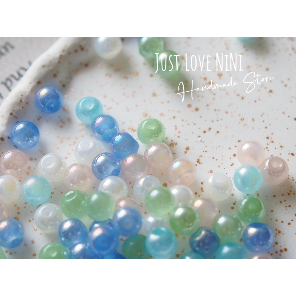 J.L.N.壓克力系列4mm高光混色直孔珠10g | 蝦皮購物