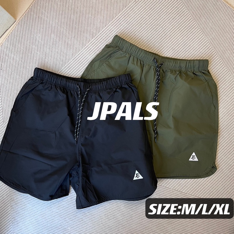 【JPALS 】 現貨秒發 刺繡 三角LOGO 山系 涼感 速乾 短褲 膝上短褲 鬆緊腰圍 抽繩 海灘褲 | 蝦皮購物