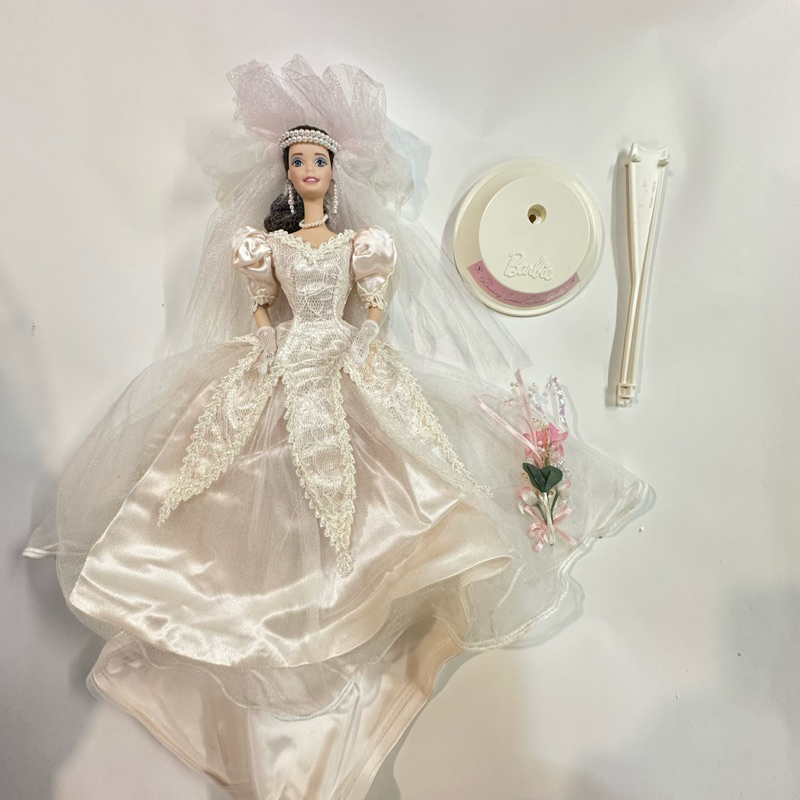 美泰兒 MATTEL Barbie 陶瓷製 芭比 新娘 婚紗 婚禮 娃娃blushing orchid bride | 蝦皮購物