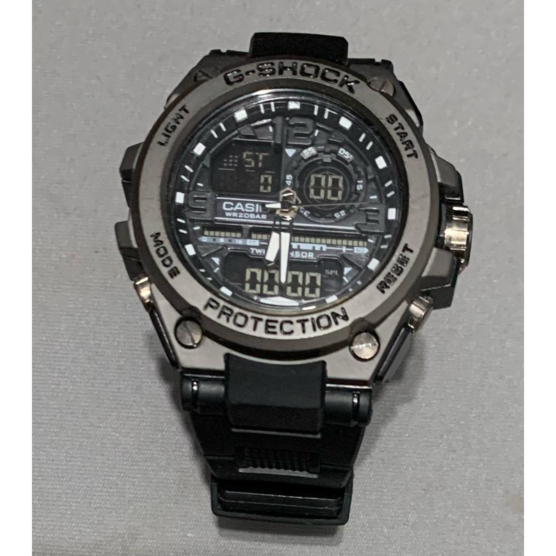 沒有用幾次的CASIO-卡西歐 G-SHOCK WR20BAR黑色帥氣耐震運動錶 | 蝦皮購物