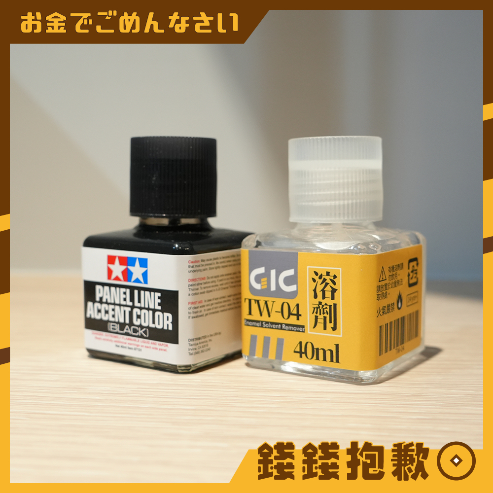 【錢錢抱歉】現貨 TAMIYA 田宮 墨線液 / GIC TW04 珐瑯漆 墨線 去除劑 40ml TW-04 | 蝦皮購物