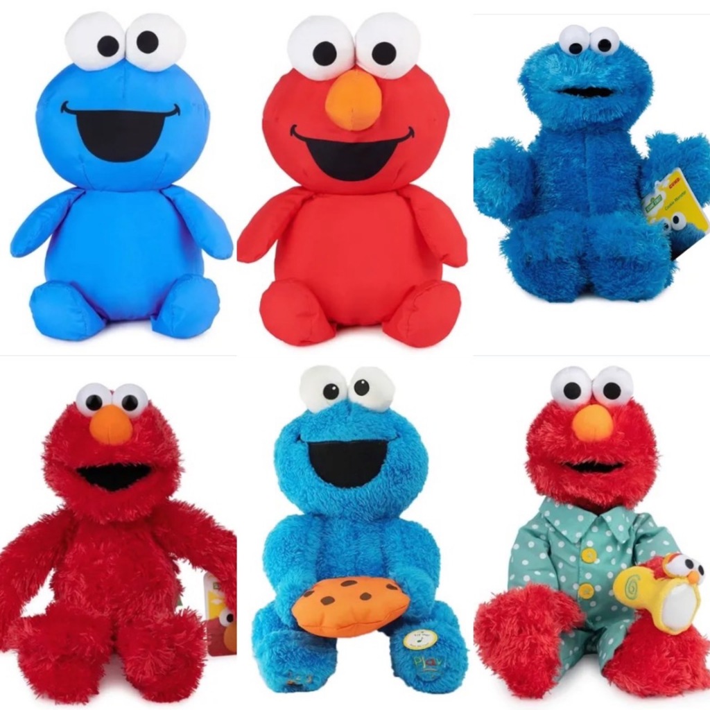 阿猴達可達 日本限定 GUND 芝麻街 elmo 餅乾怪獸 娃娃 玩偶 絨毛娃娃 超精緻 全新品 正日貨 精品系列 | 蝦皮購物