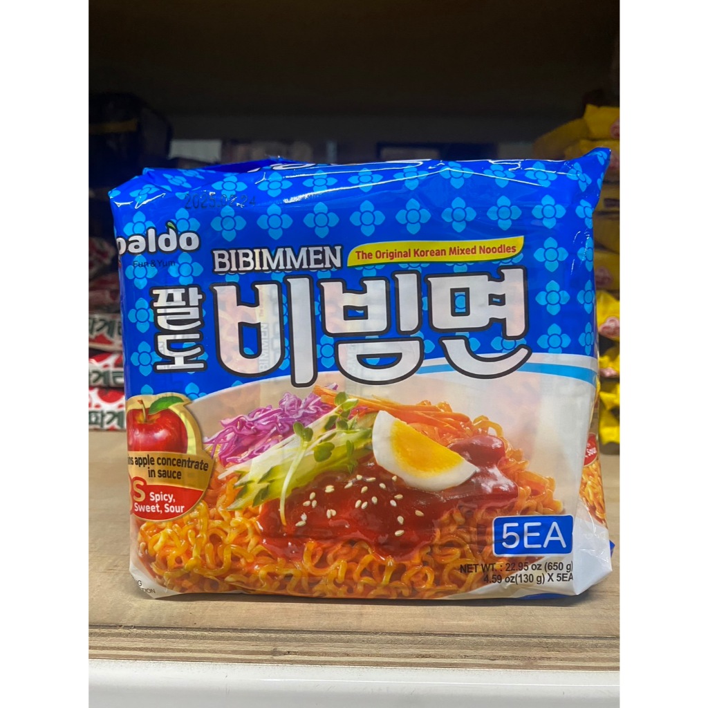 韓國冷麵 Paldo 八道 韓式香辣 冷拌麵 130g*5入 韓國 冷麵 泡麵 即泡即食 涼麵 乾麵 冷拌麵 | 蝦皮購物