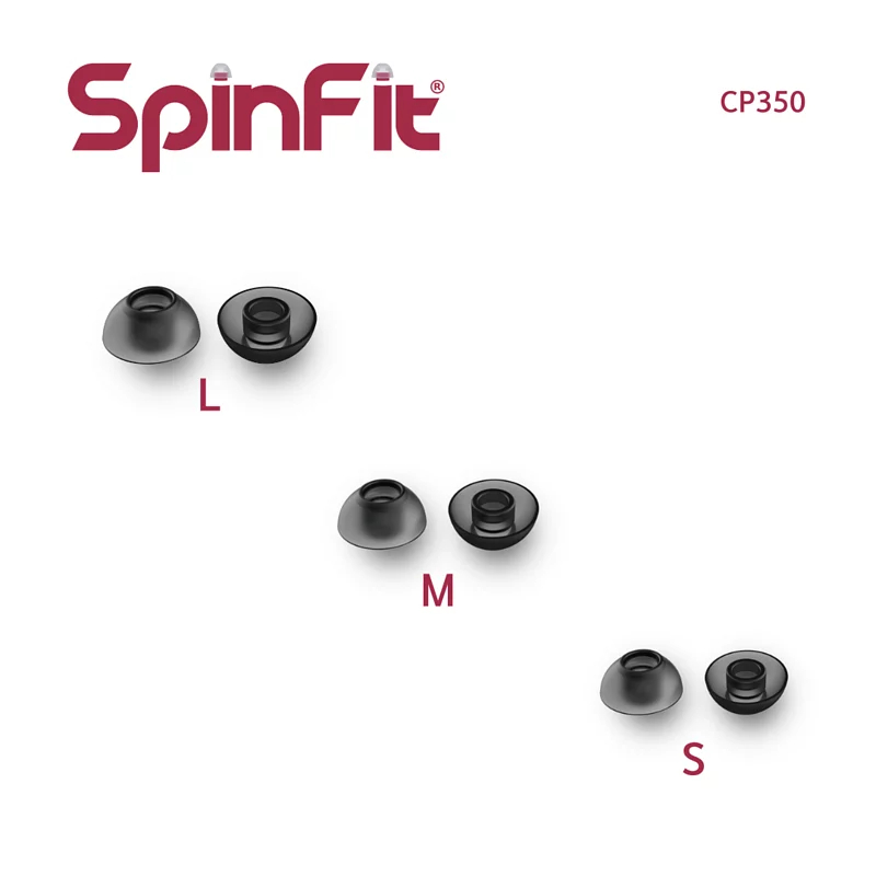東京快遞耳機館 SpinFit CP350 (2對) 專利設計矽膠耳塞 | 蝦皮購物