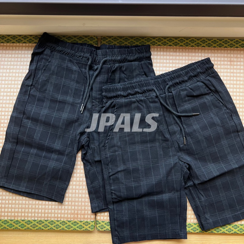 【JPALS】 超彈力 暗黑格紋 口袋 短褲 格子 口袋短褲 格紋 五分褲 韓版 窄版 顯瘦 | 蝦皮購物