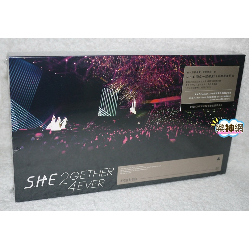S.H.E SHE 2gether 4ever 演唱會影音館 藍光精裝限量版【台北旗艦場BD+ 幕後紀實DVD】全新 | 蝦皮購物