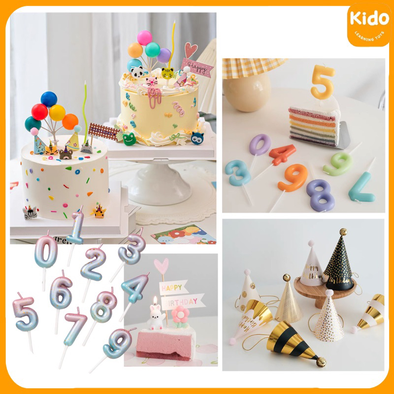 【kido】5%蝦幣回饋 生日蠟燭 生日帽 兒童生日 數字蠟燭 | 蝦皮購物