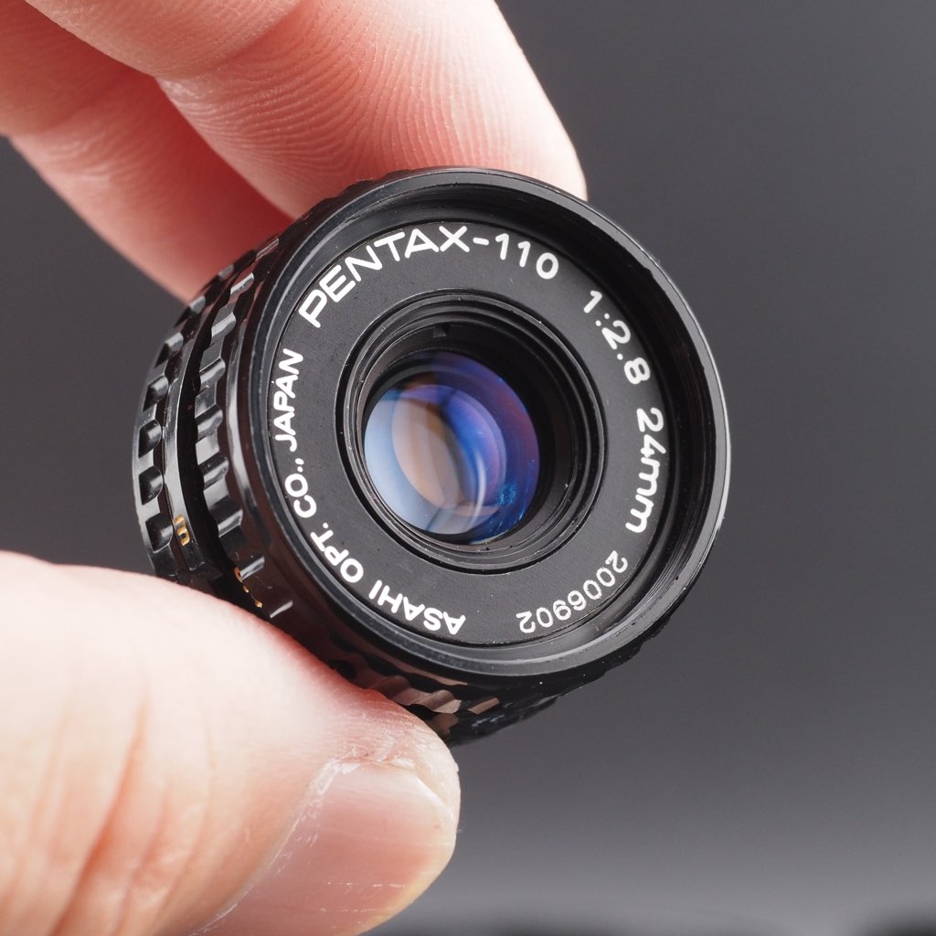 Pentax Auto 110 24mm f2.8 標準定焦鏡頭 藍色鍍膜版 #2006902 | 蝦皮購物