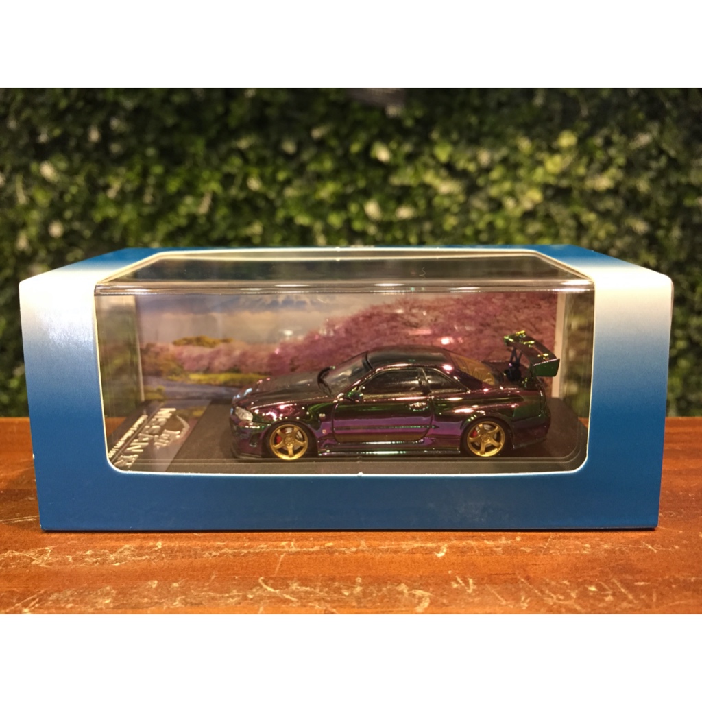 1/64 Fuji Nissan Skyline GT-R (R34) Nismo Z-tune Chrome【MGM】 | 蝦皮購物
