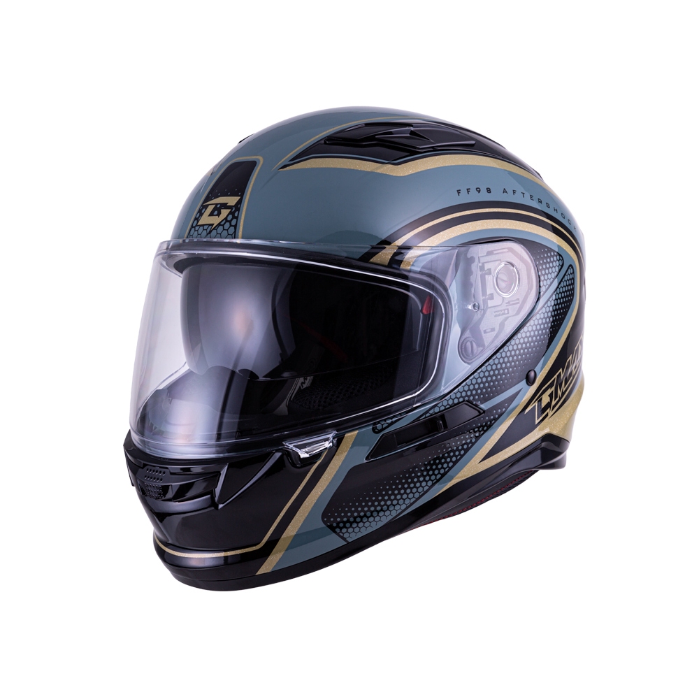 【SOL Helmets】GMAX FF-98全罩式安全帽 (復甦_灰/黑金) ｜ SOL安全帽官方商城 | 蝦皮購物