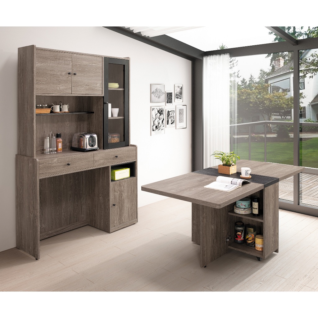 波爾多4尺功能餐櫃組 (G523-1+G523-2+G523-3) | 蝦皮購物