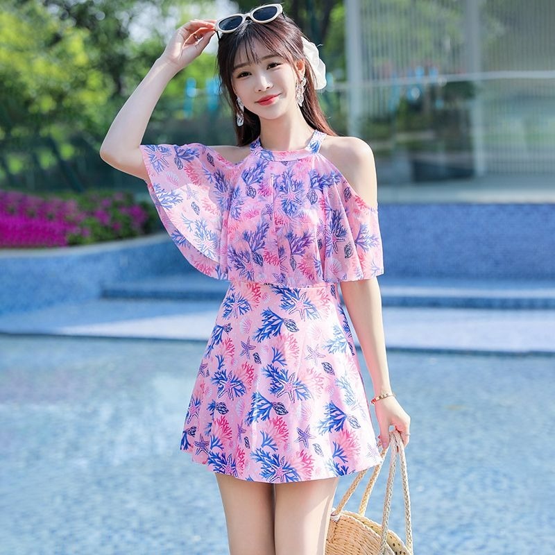 【M-5XL】加大碼胖MM泳裝 連身泳衣 連體泳裙 學生泳衣 保守 遮肉 顯瘦 美背 運動泳衣 大尺碼 女大碼溫泉泳衣 | 蝦皮購物