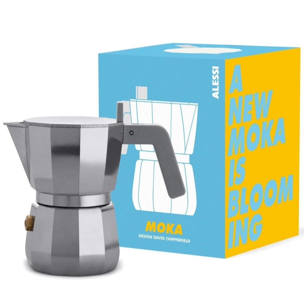 【現貨】義大利 ALESSI 3人份 Moka Express 新款 摩卡壺 作工細緻 完勝bialetti | 蝦皮購物