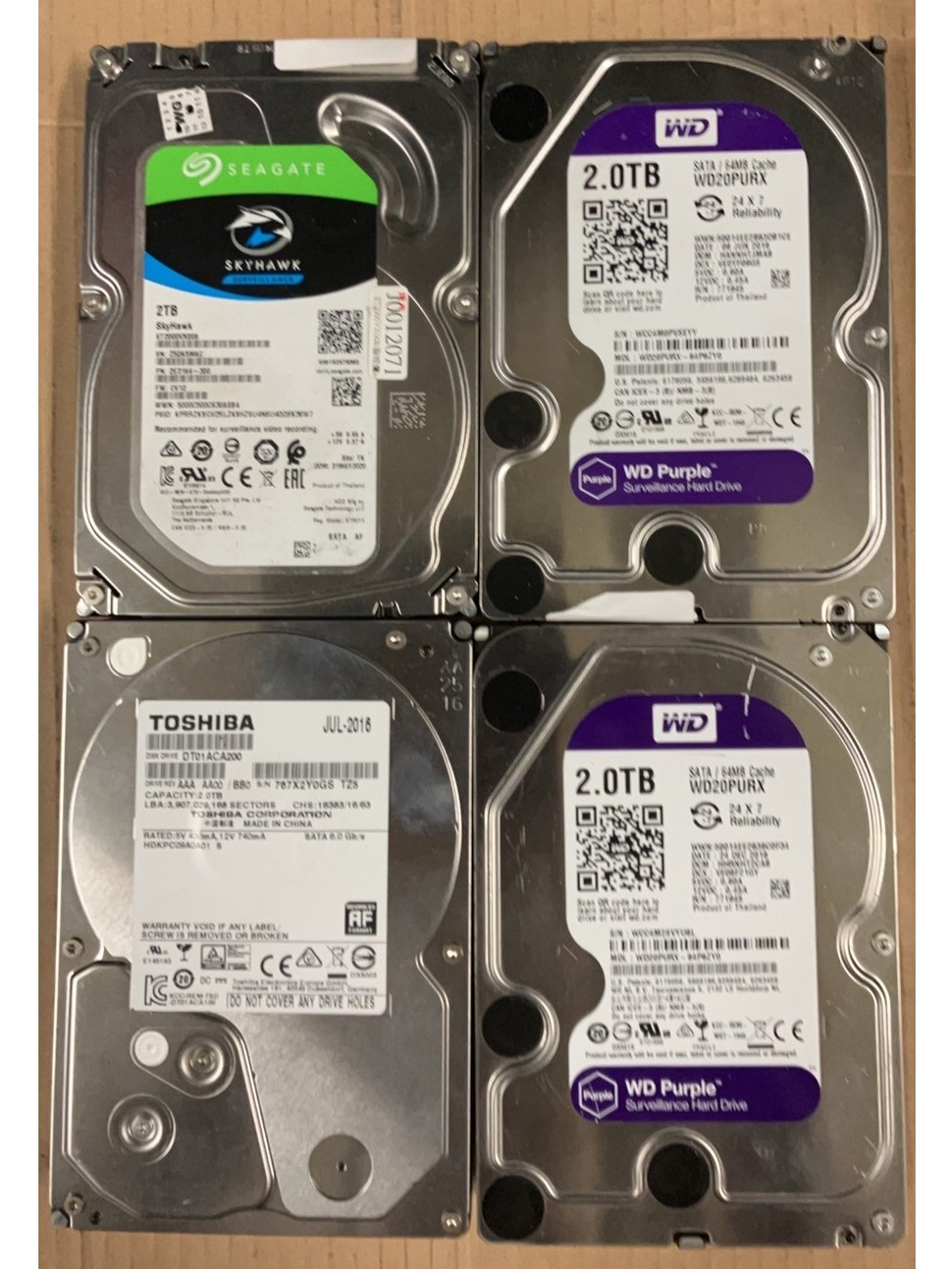 sata 1T 2T 3.5吋二手硬碟 WD TOSHIBA 希捷 HITACHI (無警告無不良)隨機出貨 | 蝦皮購物