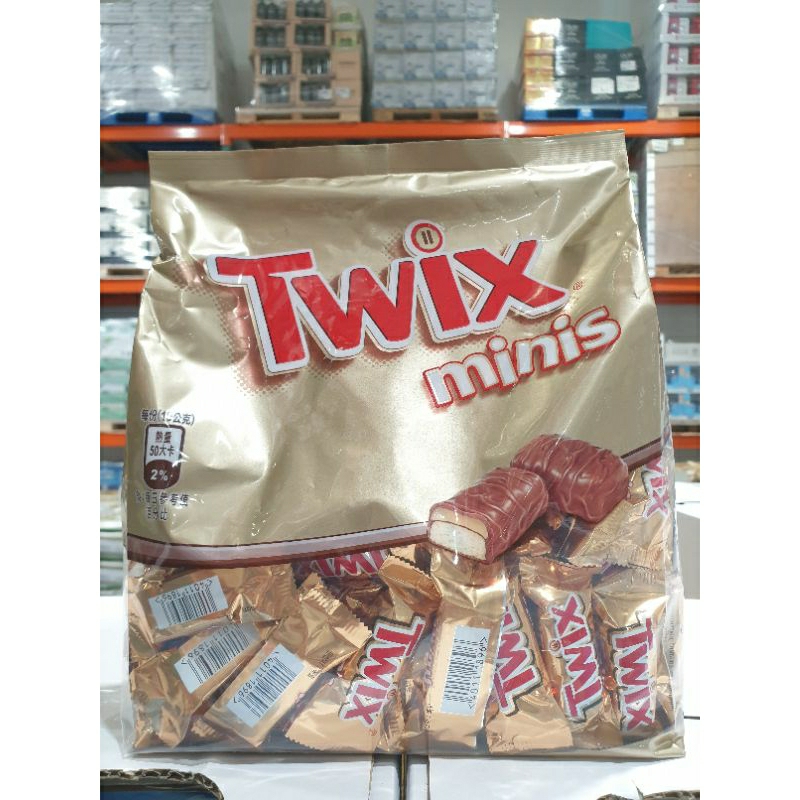【二筒小舖】好市多 TWIX minis 特趣 迷你巧克力 焦糖巧克力 含餡 128條/包 #87941 | 蝦皮購物