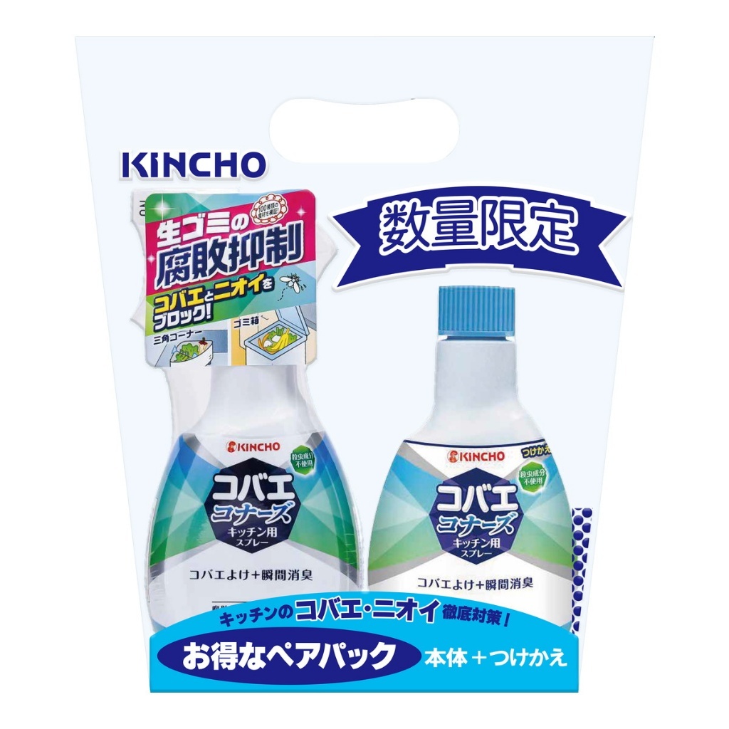 日本 KINCHO 金鳥 腐敗抑制除臭噴霧 250ml 除臭噴霧 消臭 廚房 流理台 不含殺蟲劑 抑制腐敗 補充瓶 組合 | 蝦皮購物