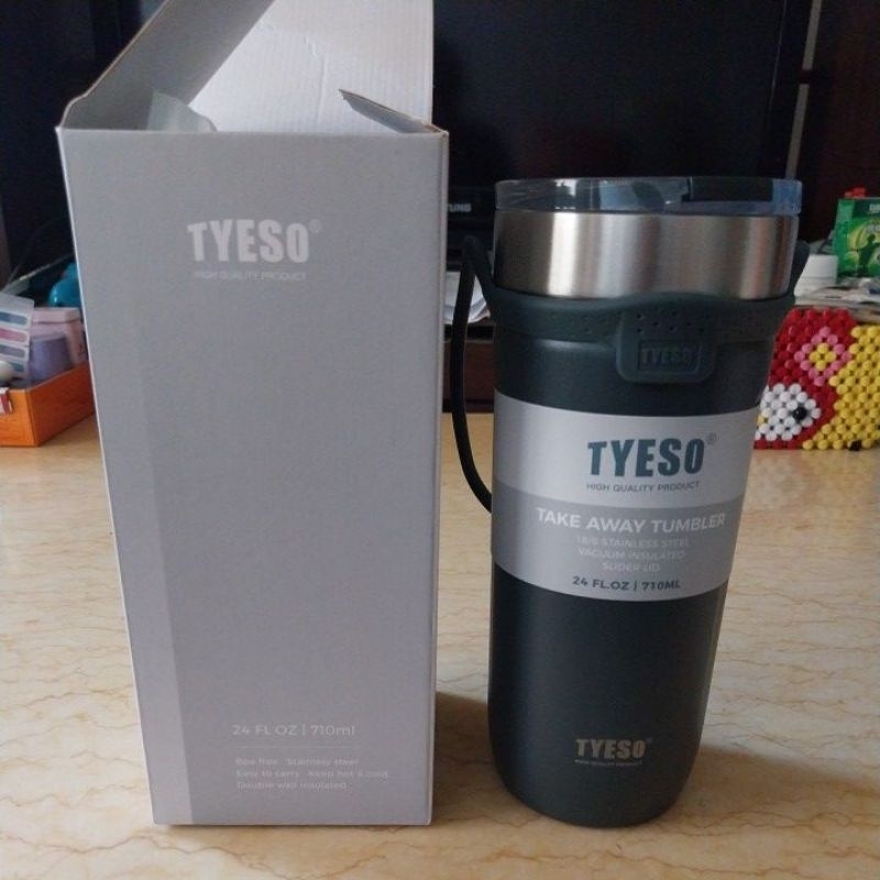 TYESO不鏽鋼冰霸保溫杯、手提咖啡杯 710ml(304不鏽鋼) | 蝦皮購物