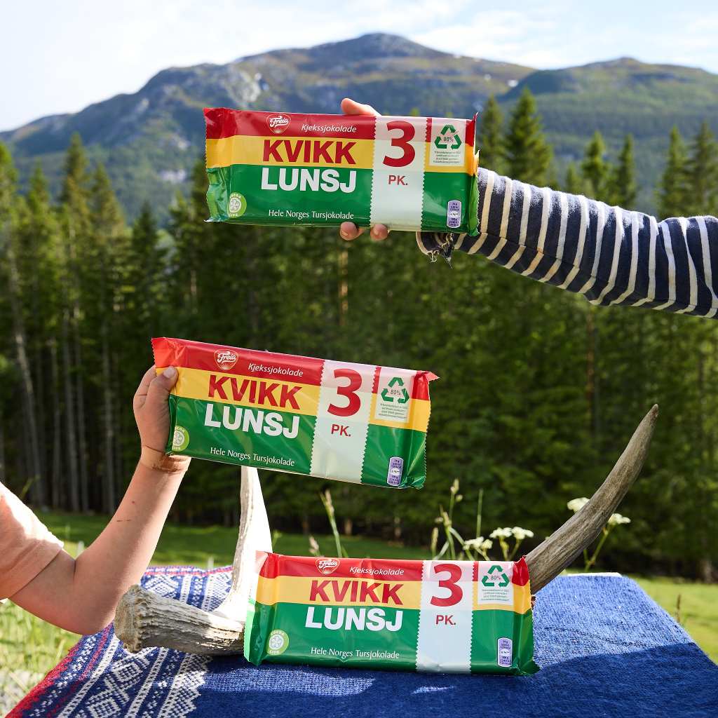 挪威 🇳🇴 Kvikk Lunsj 巧克力餅乾 歐洲巧克力 巧克力餅 現貨 挪威零食 3x47克 | 蝦皮購物