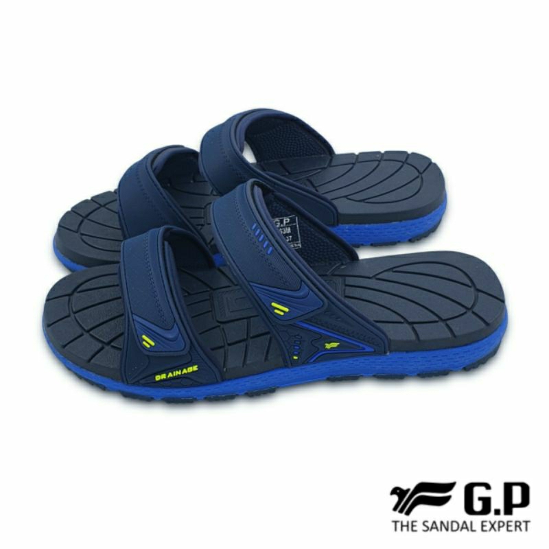 【MEI LAN】G.P 阿亮代言 (男/女) 經典 休閒 雙帶 拖鞋 防滑 舒適 G9363 藍 另有橘色 | 蝦皮購物