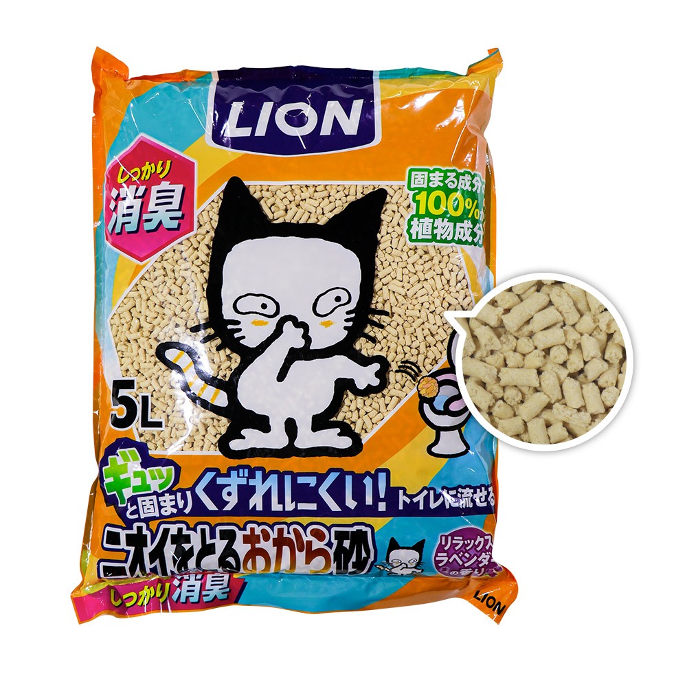 日本LION 除臭貓砂 豆腐砂5L | 蝦皮購物