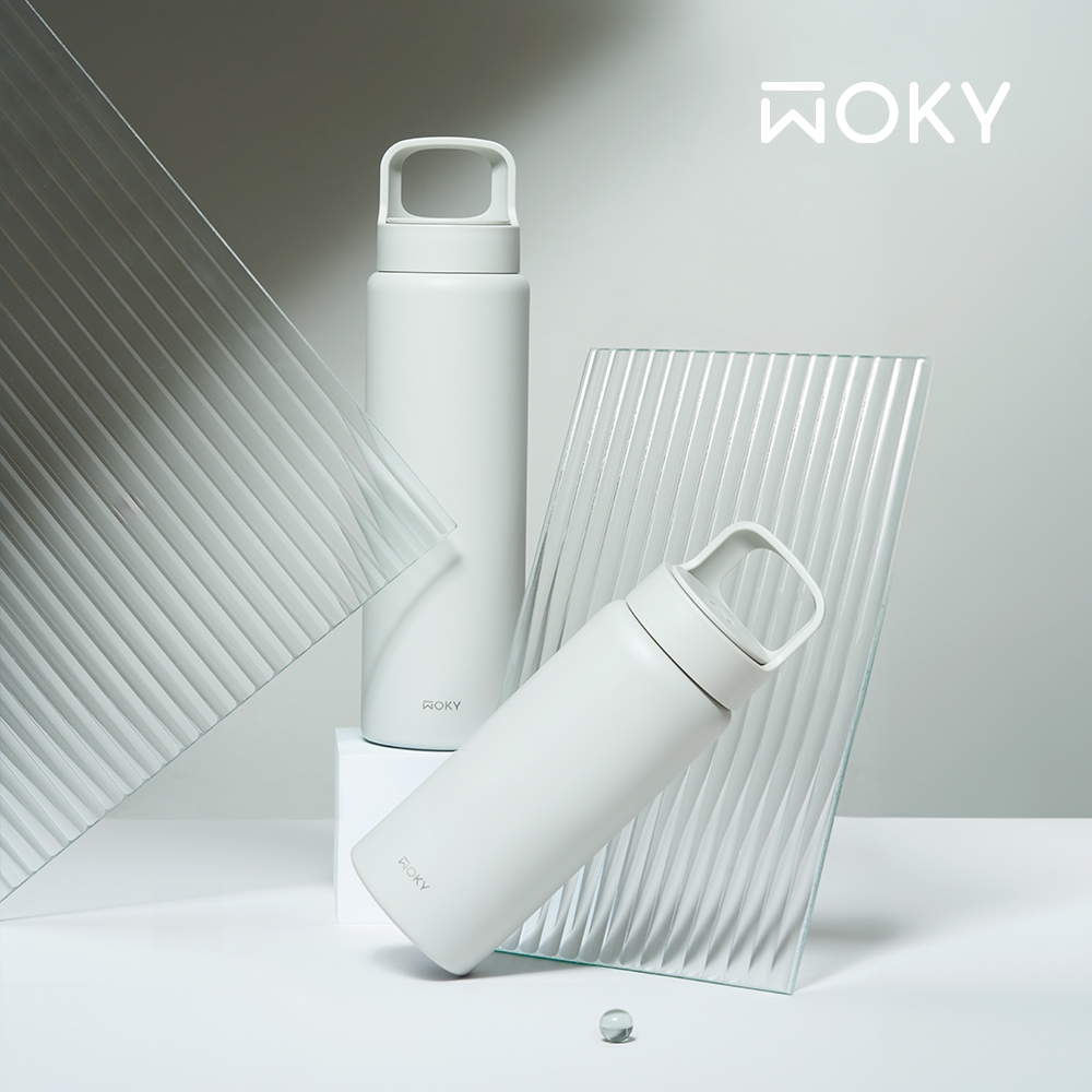 WOKY沃廚輕芯鈦瓷提手運動保溫瓶/ 850ml/ 舶灰 eslite誠品 | 蝦皮購物