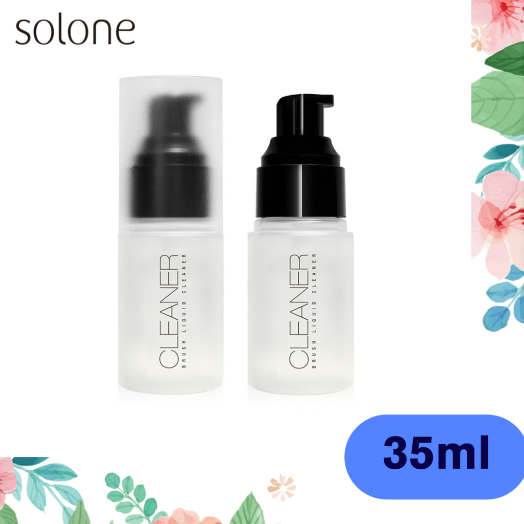 🎉全新 Solone 刷具粉撲水洗清潔液 35ml 刷具洗劑 粉撲洗劑 台灣製 | 蝦皮購物