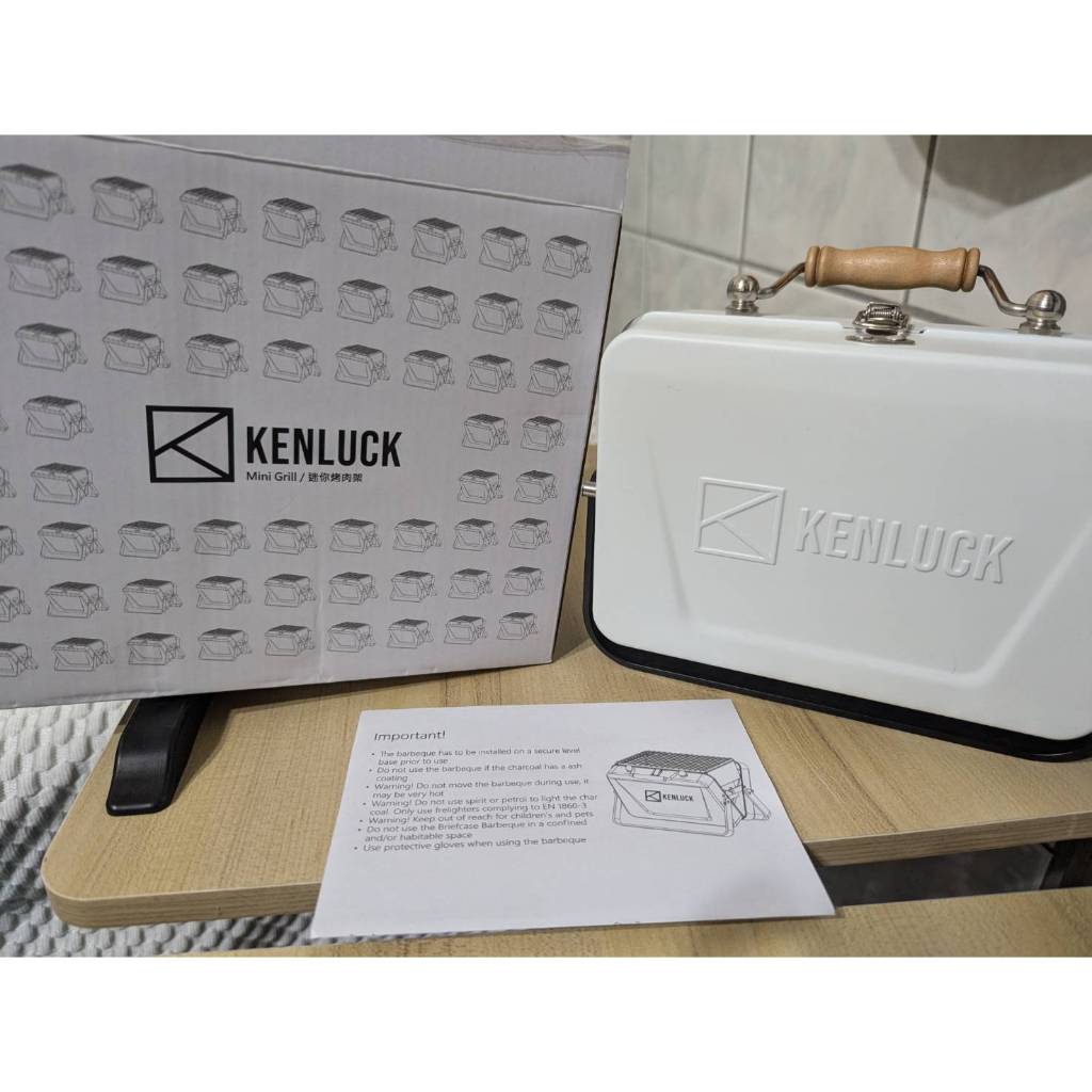 神探賣場- 全新未使用 【KENLUCK】墾樂 Mini 迷你烤肉架-雅典白 戶外、露營 攜便式烤爐 | 蝦皮購物