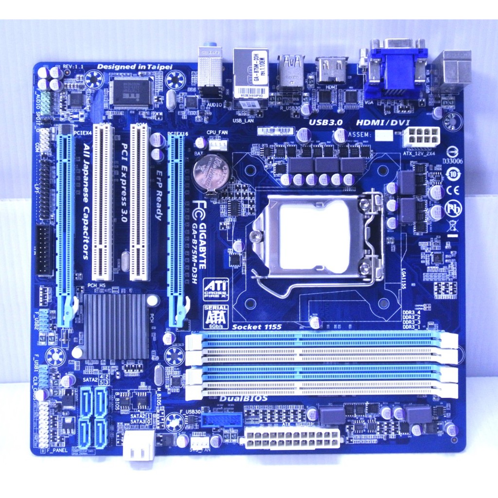 立騰科技電腦~GIGABYTE GA-B75M-D3H 1155主機板 | 蝦皮購物