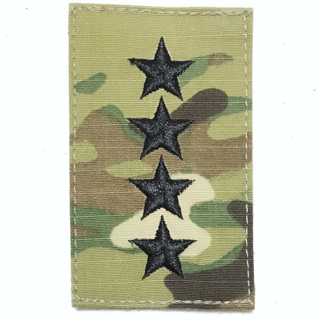 美軍公發 ARMY 陸軍 O-10 General 魔鬼氈階級章 OCP 多地形迷彩 全新 | 蝦皮購物