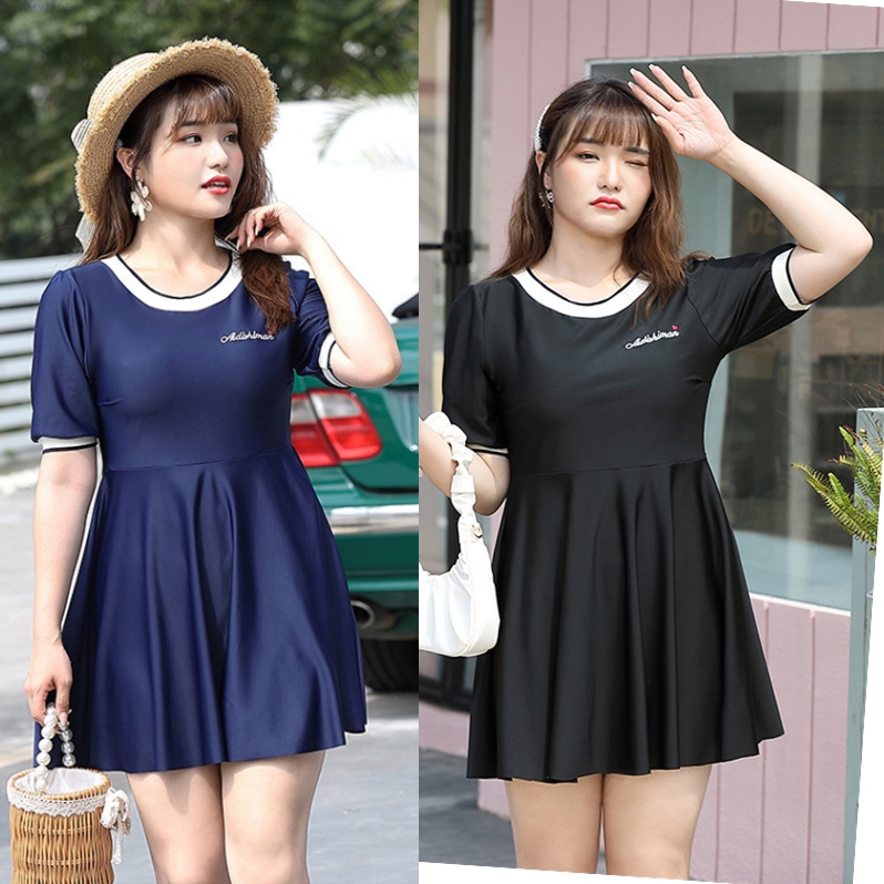 【貝娣泳裝】M426女生泳衣 運動泳衣 二件式泳衣 裙式泳衣褲 溫泉泳衣 遊泳衣 有加大尺碼 3XL~9XL特大泳裝 | 蝦皮購物