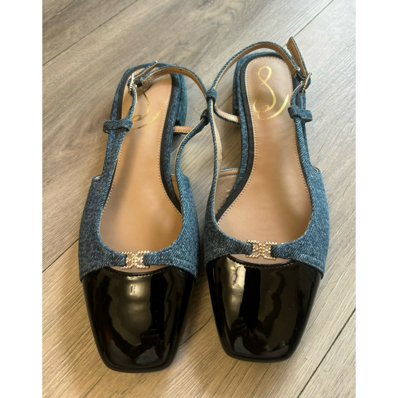 正品Sam Edelman Kara 2 Slingback Flat 繫帶低跟鞋 | 蝦皮購物