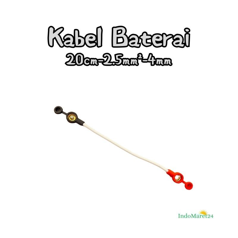 Indomaret kabel baterai serat 20cm tebal 4mm | 蝦皮購物