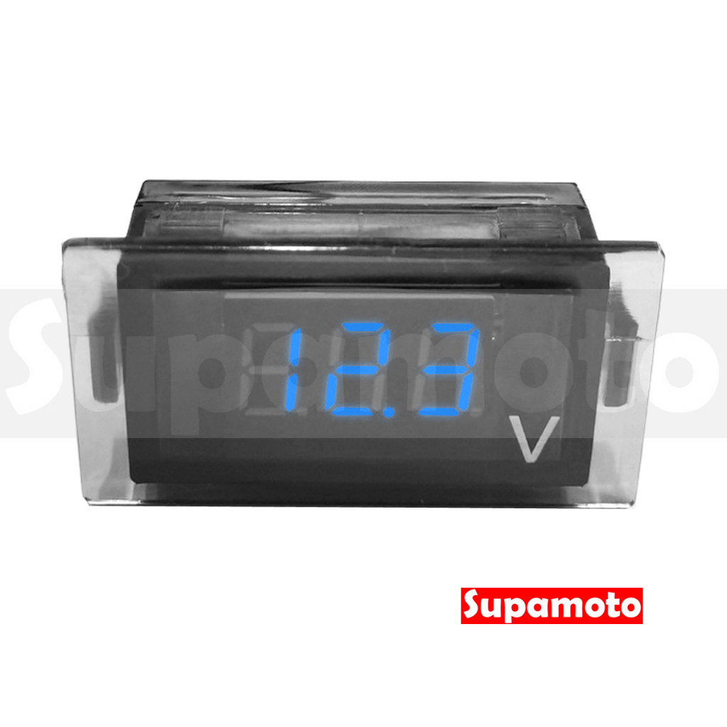 -Supamoto- 電壓錶 A LED嵌入型 防水 防震 電壓 12V 12伏特 摩托車 機車 改裝 通用 | 蝦皮購物