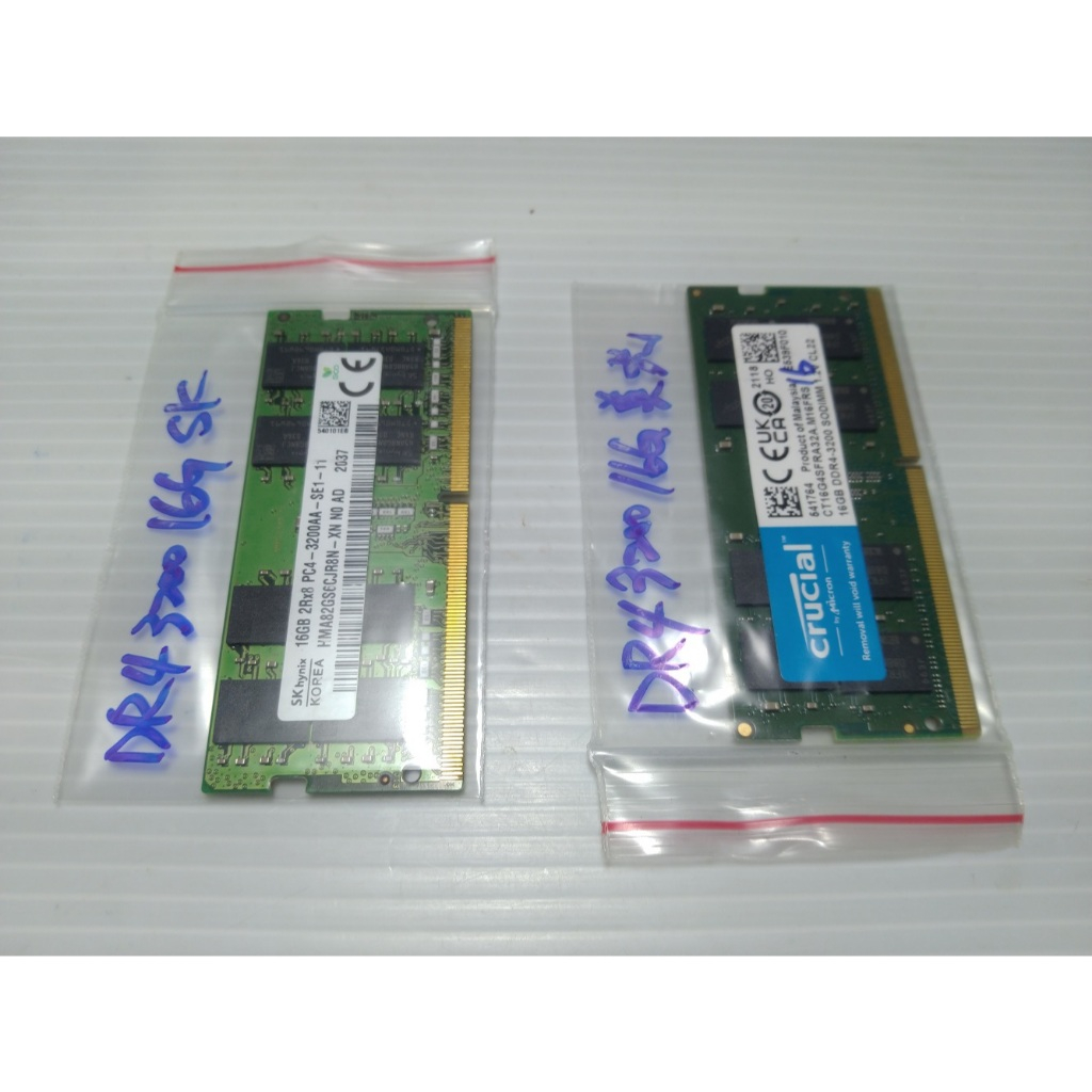 筆電 DDR4 3200 16G 記憶體 16GB 創見 SKY HYNIX 美光 RAM CRUCIAL 2666 | 蝦皮購物