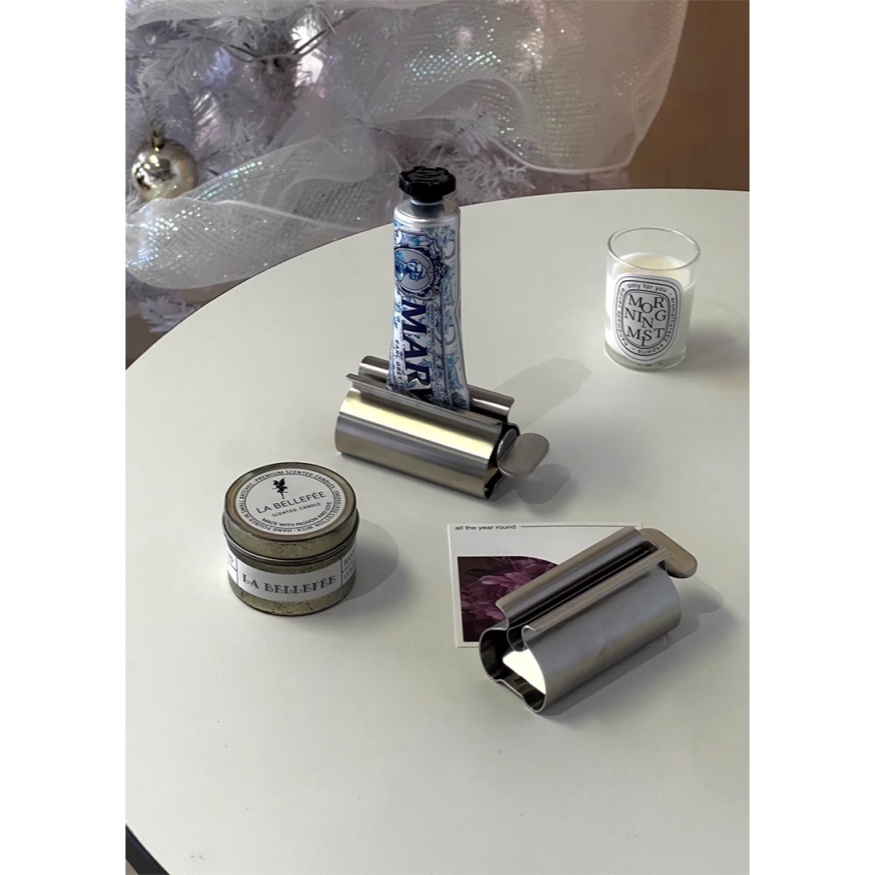 ｜miiia｜懶人擠牙膏神器304不鏽鋼牙膏架 台灣出貨 | 蝦皮購物