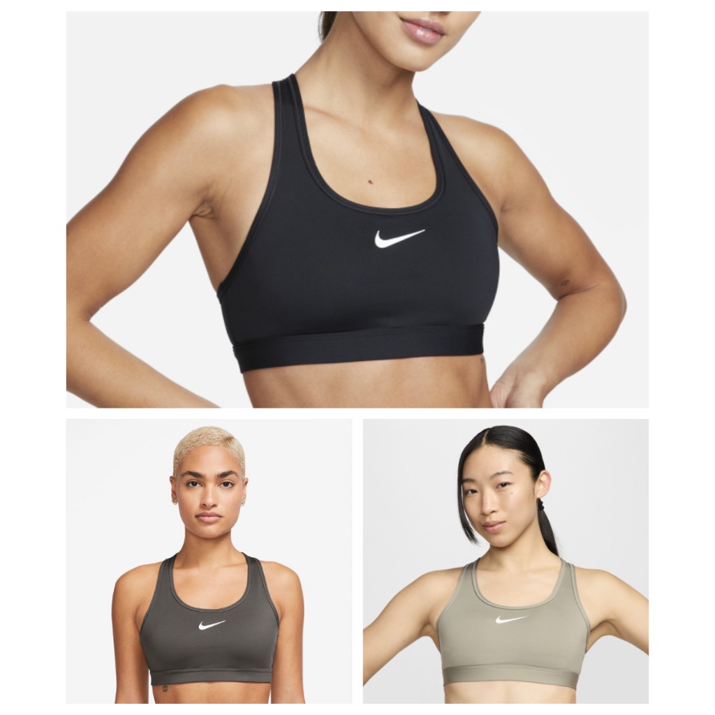 【歐麥OMAI】NIKE SWOOSH LOGO 運動內衣 中度支撐 DX6822-010 | 蝦皮購物