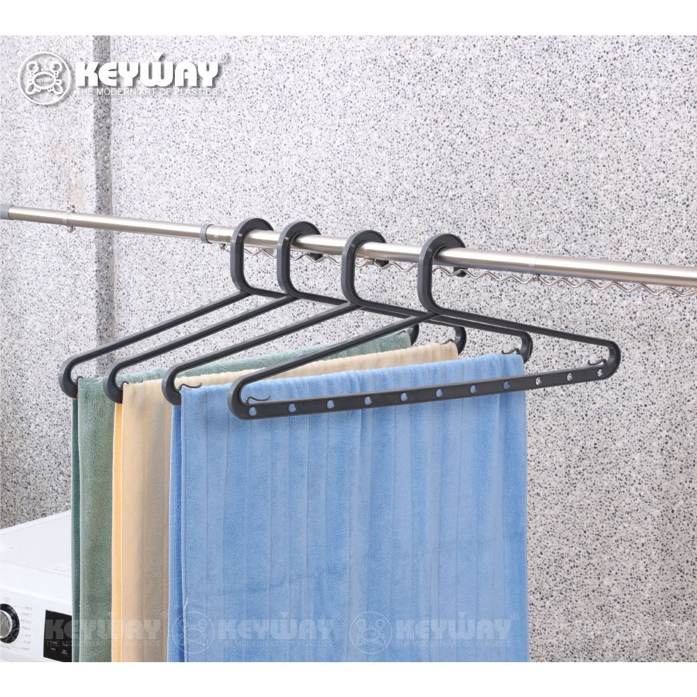 《真心良品》KEYWAY 聯府 勇士浴巾架(4入)F802毛巾曬架 衣架 寬型衣架 加長衣架台灣製 | 蝦皮購物