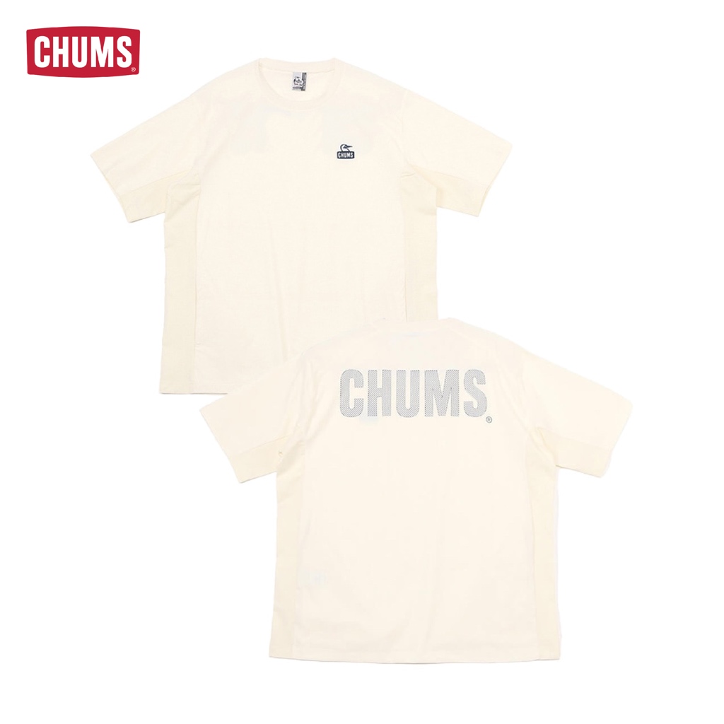 【善野計畫】CHUMS 男 Airtrail Stretch CHUMS T-Shirt短袖上衣 極簡白 | 蝦皮購物