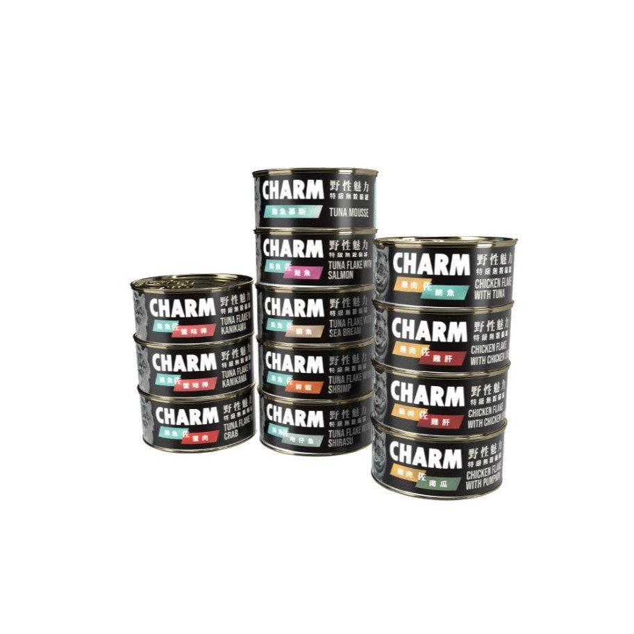 野性魅力 CHARM 貓 特級無穀貓罐 80g 貓罐｜雞肉／鮪魚 慕斯／肉絲 副食罐 無穀 | 蝦皮購物