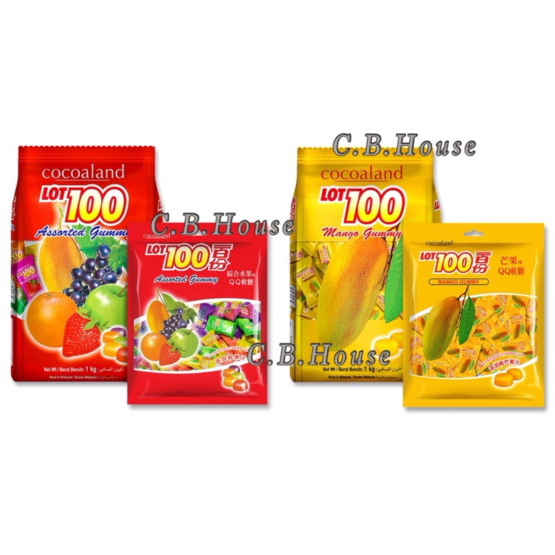 馬來西亞 LOT100 一百份 QQ軟糖 軟糖 綜合水果風味 芒果風味 | 蝦皮購物