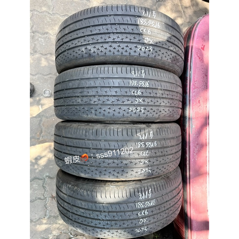 阿傑 中古輪胎 2020年 胎深5mm 185/55/16 馬牌 CC6 有4條 一條700 | 蝦皮購物