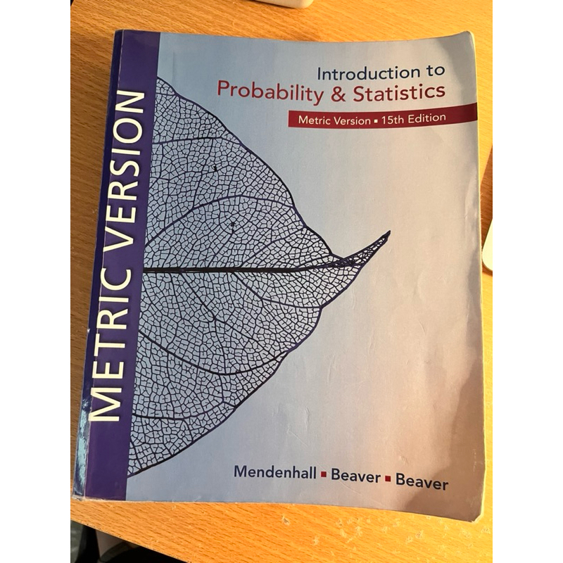 統計學｜Introduction to Probability&Statics 15e Metric Edition | 蝦皮購物