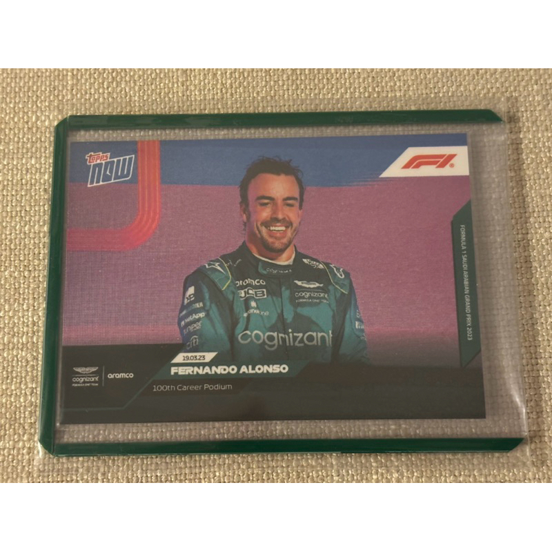 F1 Aston Martin車隊 Fernando Alonso 生涯100次頒獎台 紀念卡 限量發行 | 蝦皮購物