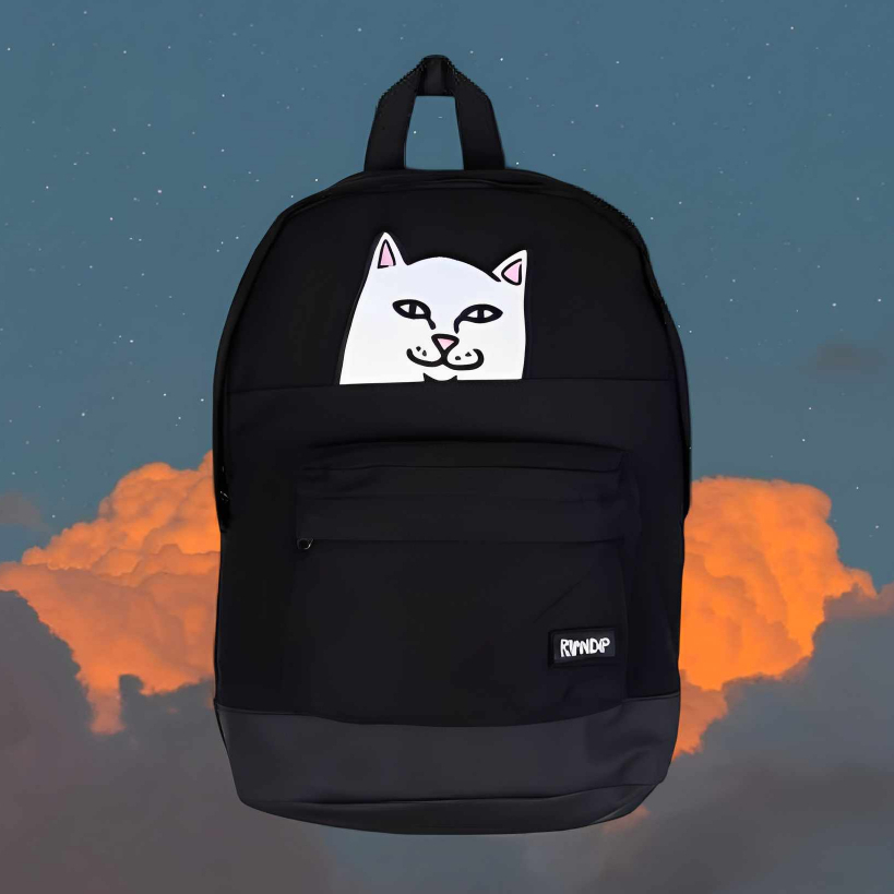【YOYOGI PLUS】RIPNDIP Lord Nermal Backpack Twill斜紋布 後背包(黑) | 蝦皮購物