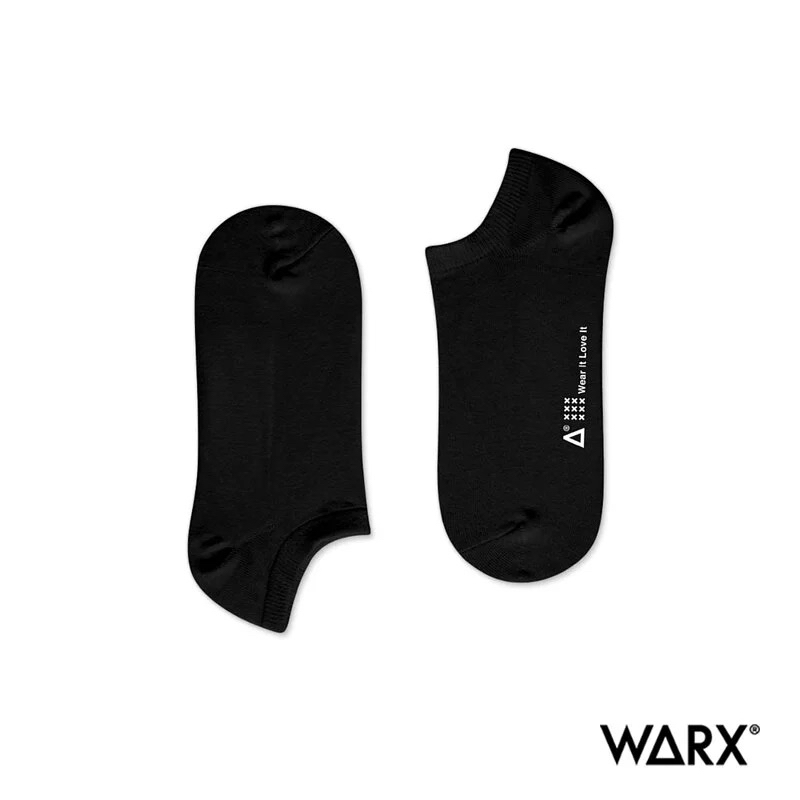 【WARX】經典素色 船型襪(黑色) | 蝦皮購物