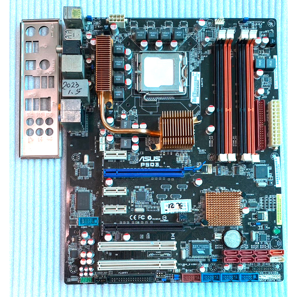 華碩 775 主機板 Asus P5Q3 主機板 附擋板 | 蝦皮購物