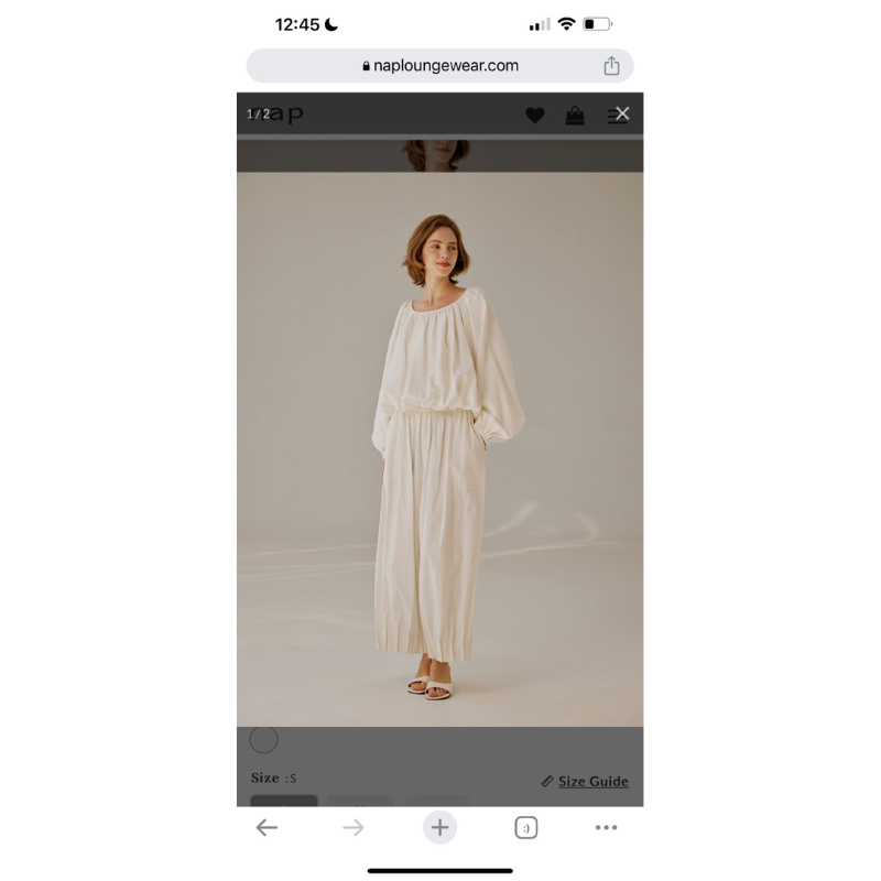 Nap Lounge Wear - Cloudy Gathered Set 現官網USD299 | 蝦皮購物