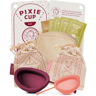 台灣現貨 ️ 美國Pixie Cup 月亮碟片 矽膠 月經盤 衛生棉 Reusable Period Disc | 蝦皮購物