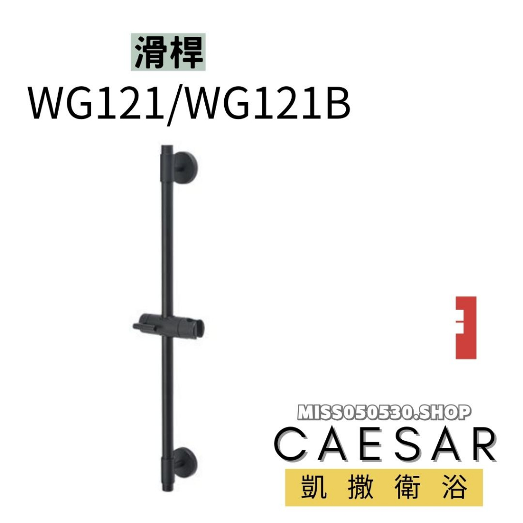 Caesar 凱撒衛浴 WG121B WG121 WG121W 滑桿 伸降桿 浴室滑桿 蓮蓬頭掛座 掛座 浴室配件 | 蝦皮購物